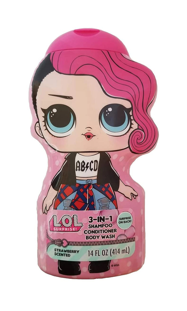 LOL Surprise 3-in-1 Strawberry Scented Shampoo Conditioner & Body Wash ...