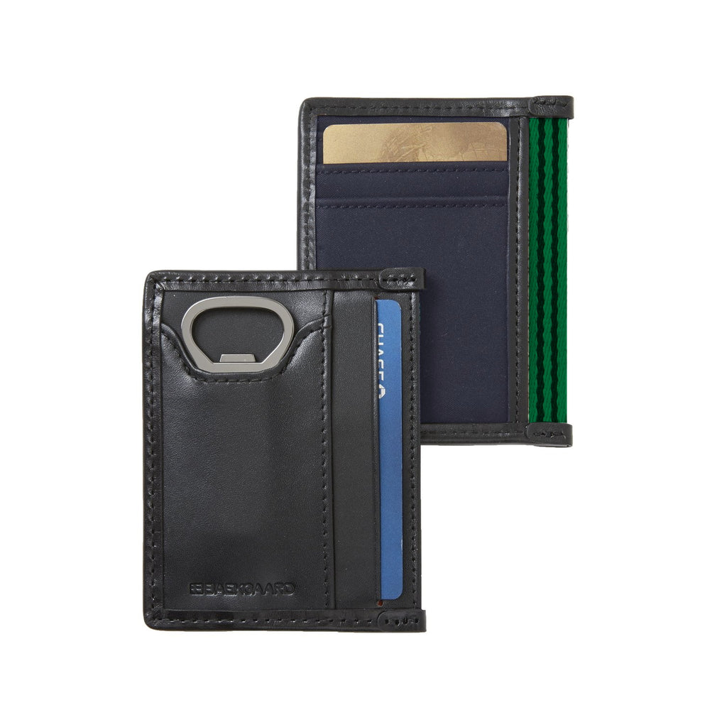 BAEKGAARD Wallet ID Card Case with Bottle Opener, Canvas with Leather ...